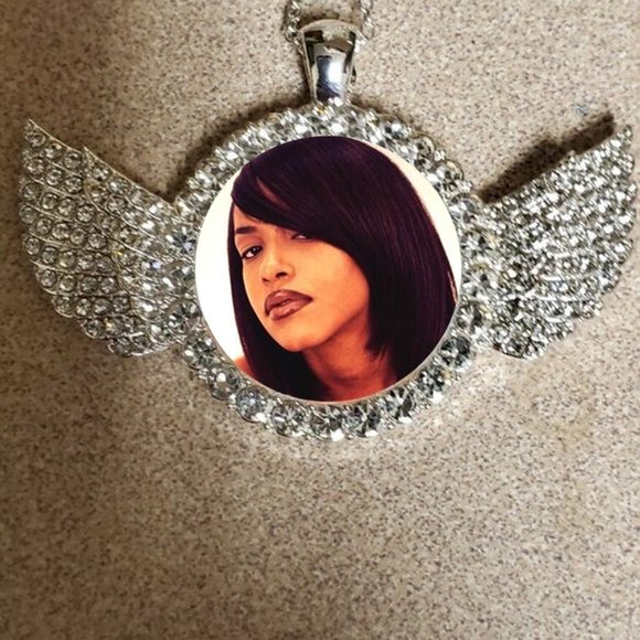 Jewelry | Aaliyah Angel Wings Singer Silver Necklace 925 Silver Bling ...